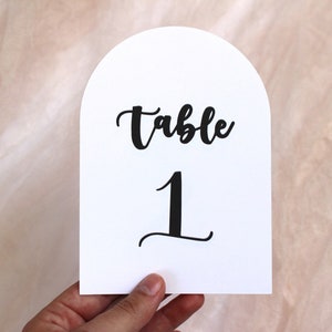 Arch Table Numbers, Table Numbers Set, Reception Numbers, Simple Table ...