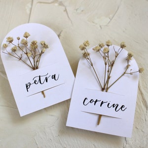 Calligraphy Arch Name Cards DIY Slit Insert Wedding Place Cards Custom ...