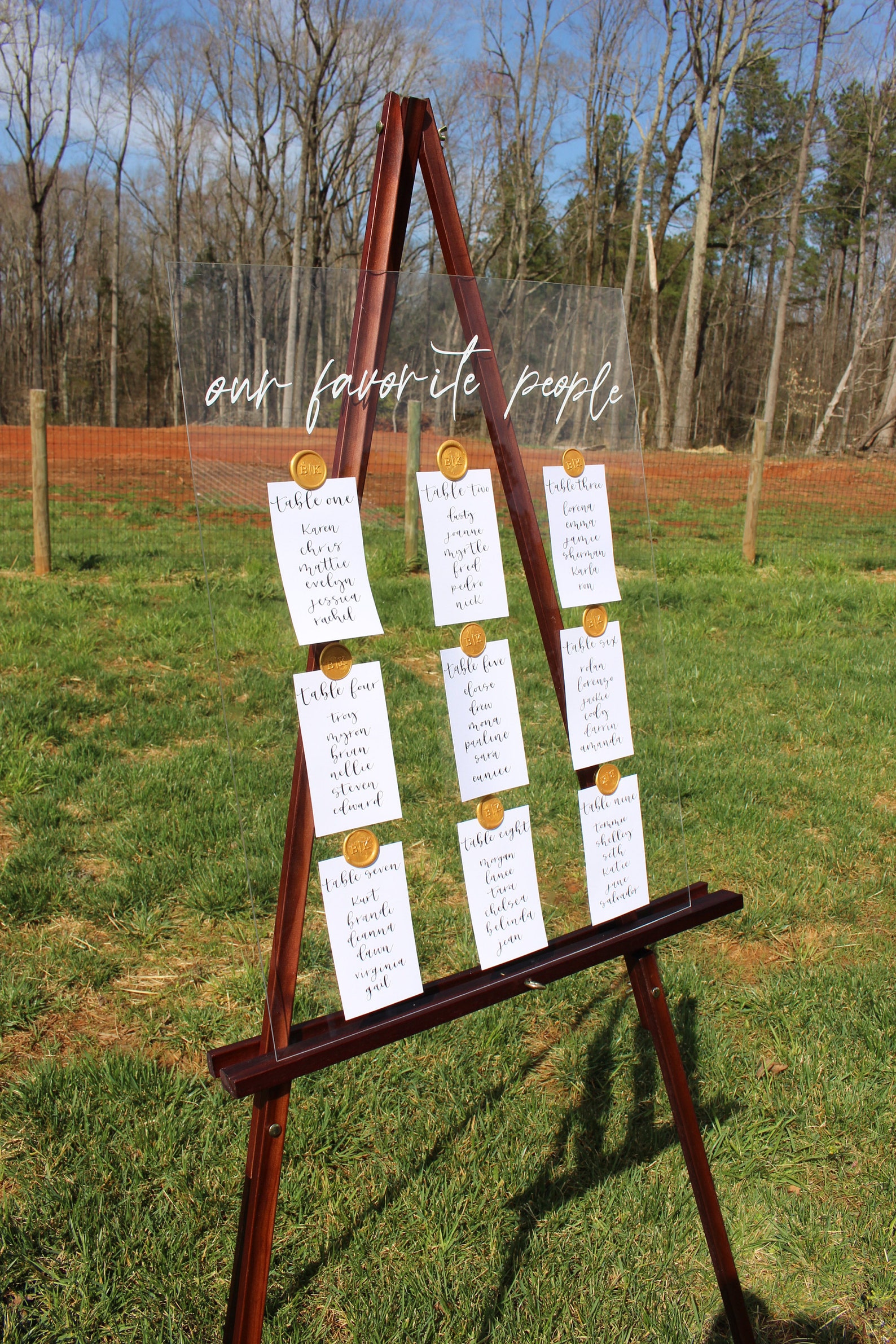 Seating Chart Cards Table Assignment Chart Wedding | Etsy