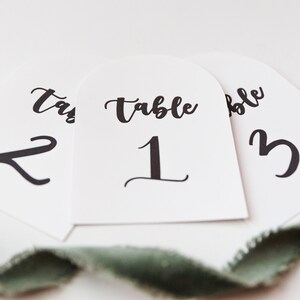 Arch Table Numbers, Table Numbers Set, Reception Numbers, Simple Table ...