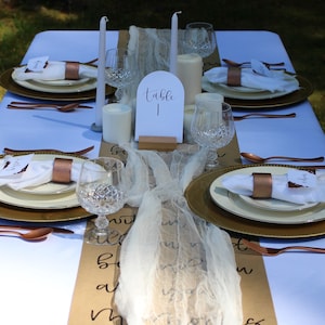 Custom Hand Written Table Runner, Personalized Runner, Wedding Ideas ...