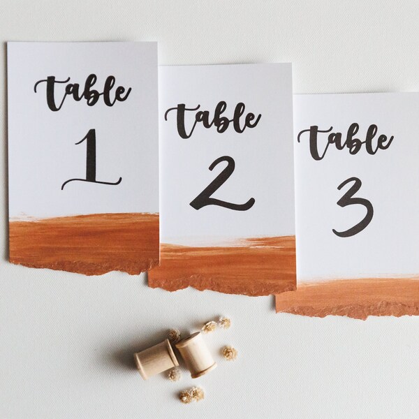 Copper Table Numbers - Etsy