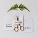 Calligraphy Arch Name Cards DIY Slit Insert Wedding Place Cards Custom ...