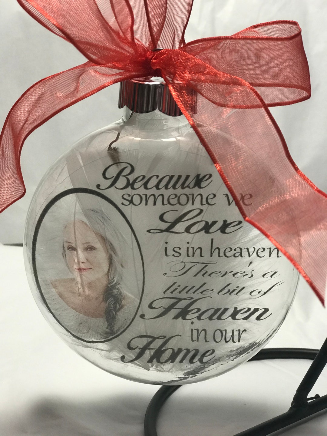 FREE SHIPPING !!!glass Ornaments, Memory Ornament, Christmas Ornament ...