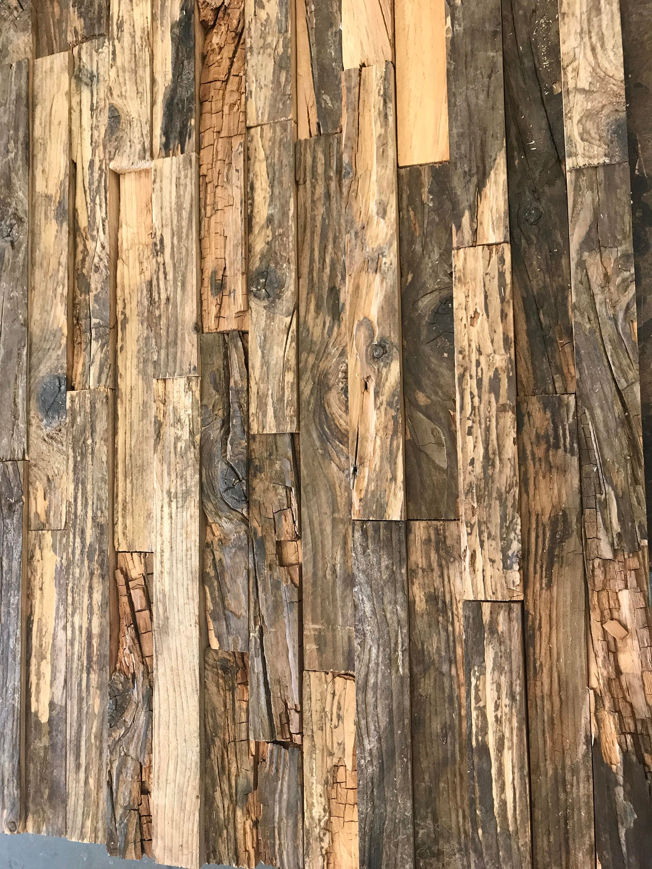 Rustic Cladding Boat Wood Reclaimed Slips Mosaic 3d Panel - Etsy UK