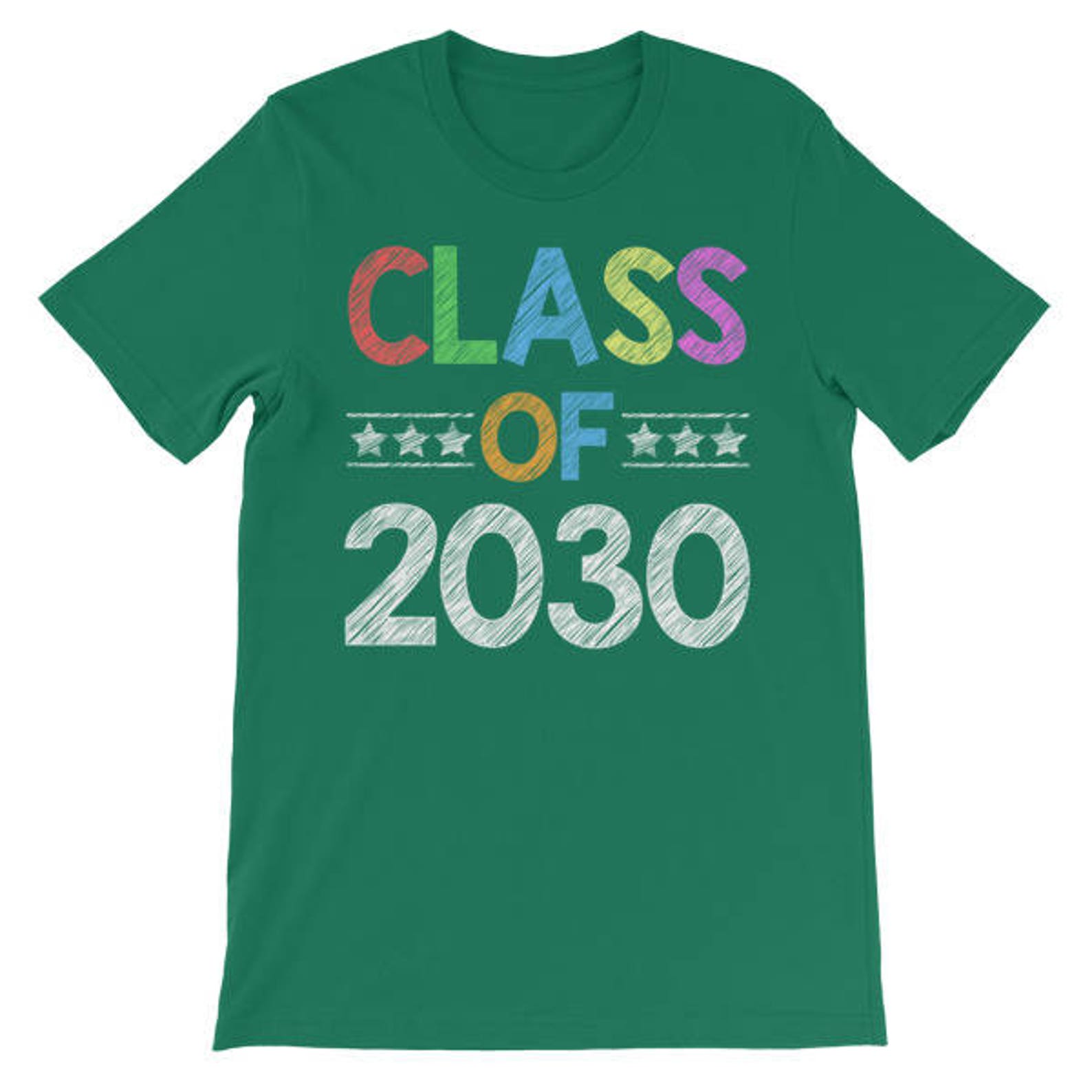 Class of 2030 T-shirt - Future Kindergarten Graduates Shirt Unisex ...