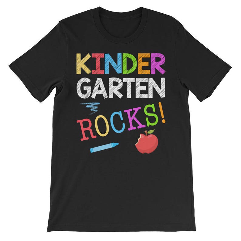 Kindergarten Rocks T-shirt Funny Back to School Teacher Gift Unisex ...