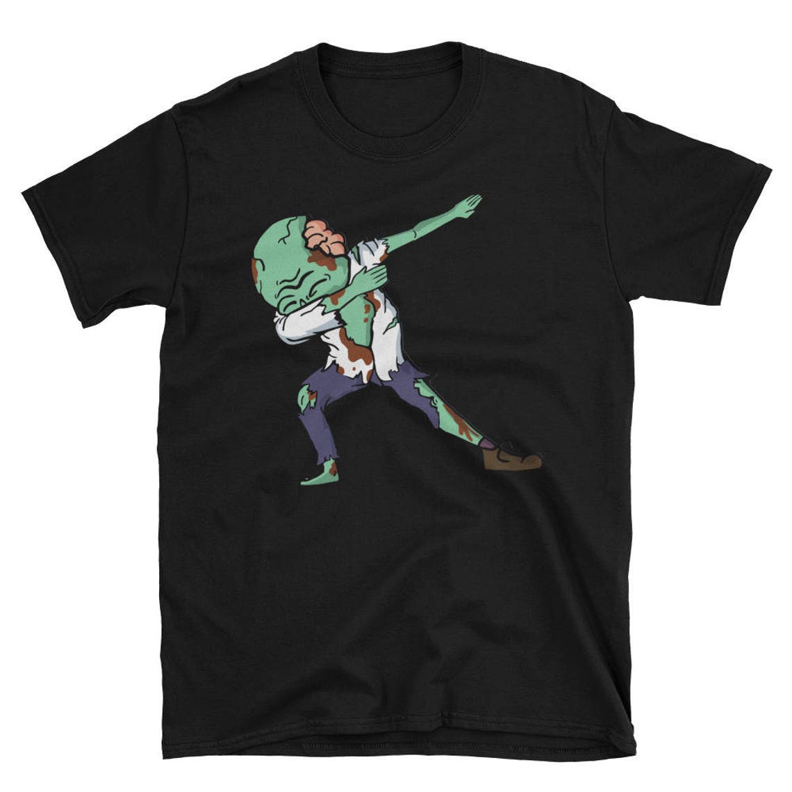 Funny Dabbing Zombie Halloween Dab Hip Hop Pose Short-sleeve - Etsy