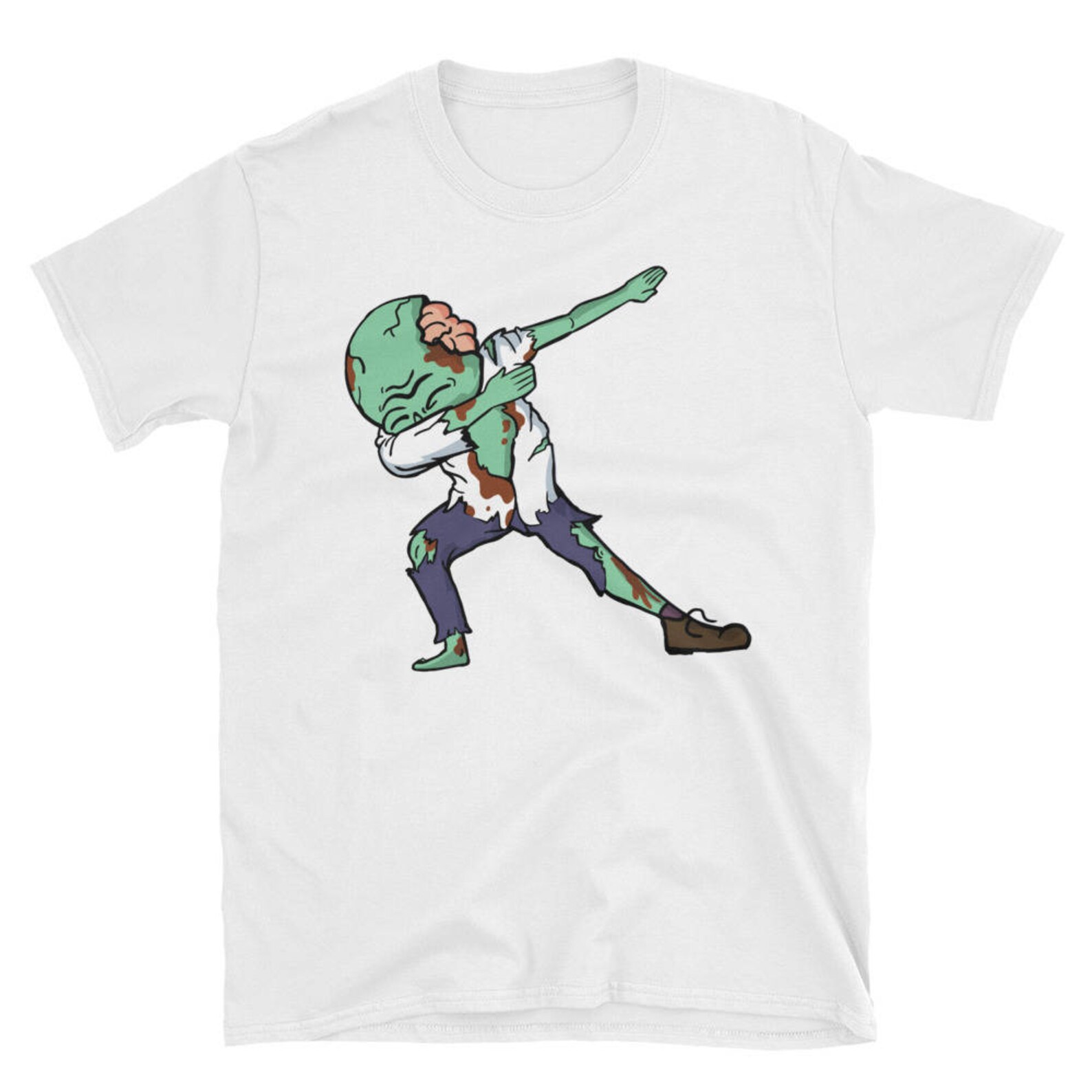 Funny Dabbing Zombie Halloween Dab Hip Hop Pose Short-sleeve - Etsy