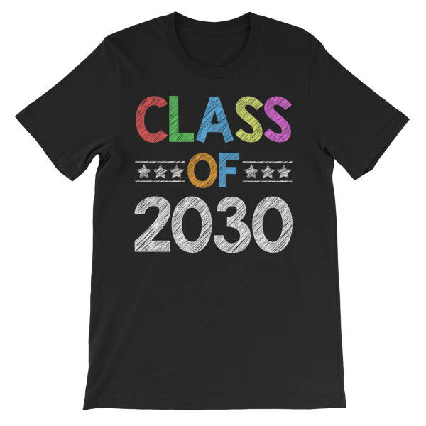 Class of 2030 T-shirt - Future Kindergarten Graduates Shirt Unisex ...