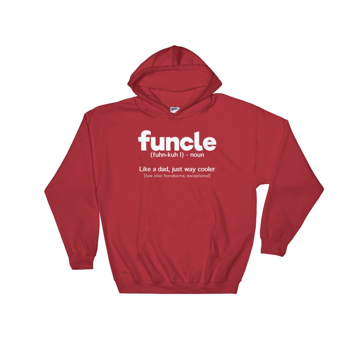 Funcle Definition Hoodie Funny Gift for Uncle Like A Dad but Way Cooler ...