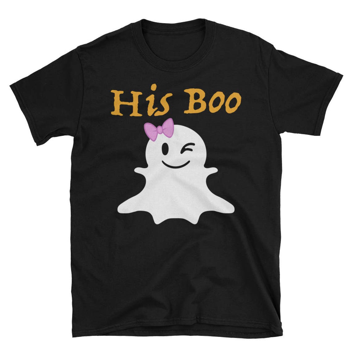 His Boo Her Boo Spooky Ghost Cute Halloween Couple Matching Lovers T ...