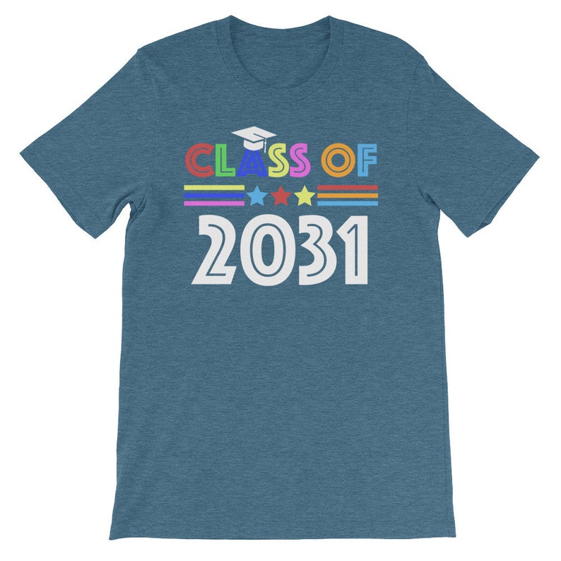 Class of 2031 T-shirt Future Kindergarten Graduates Unisex Short Sleeve ...