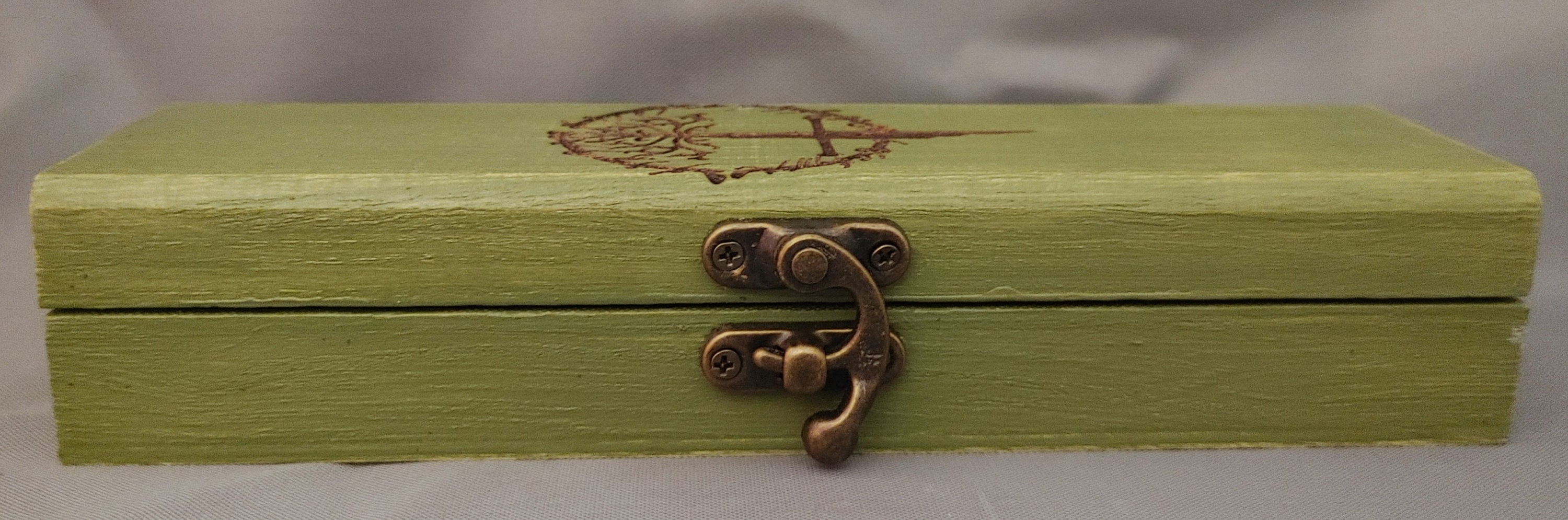 Narsil Sword LOTR Green Dice Box Fellowship Engraved Laser Woodburn for ...