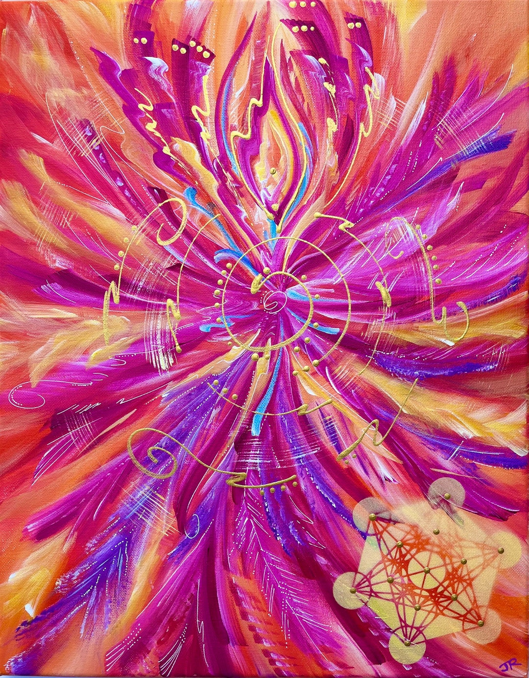 Archangel Metatron Print 8.5 X 11"/metatrons Cube/sacred Geometry ...