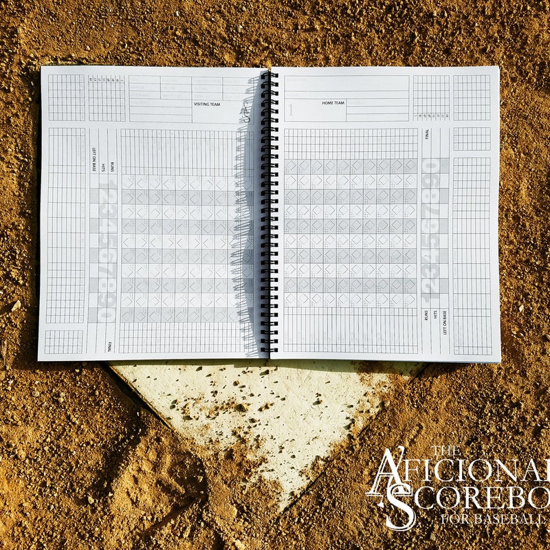 Baseball Score Book - Etsy