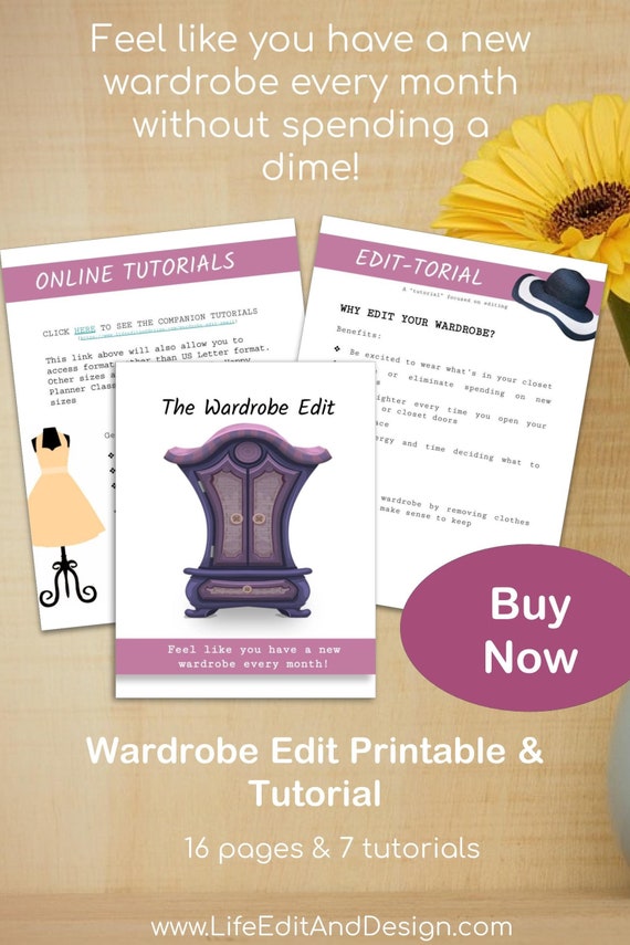 Printable Capsule Wardrobe Planner - Everything Furniture