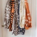 Infinity Scarf Linen Infinity Scarf Orange Infinity Scarf - Etsy