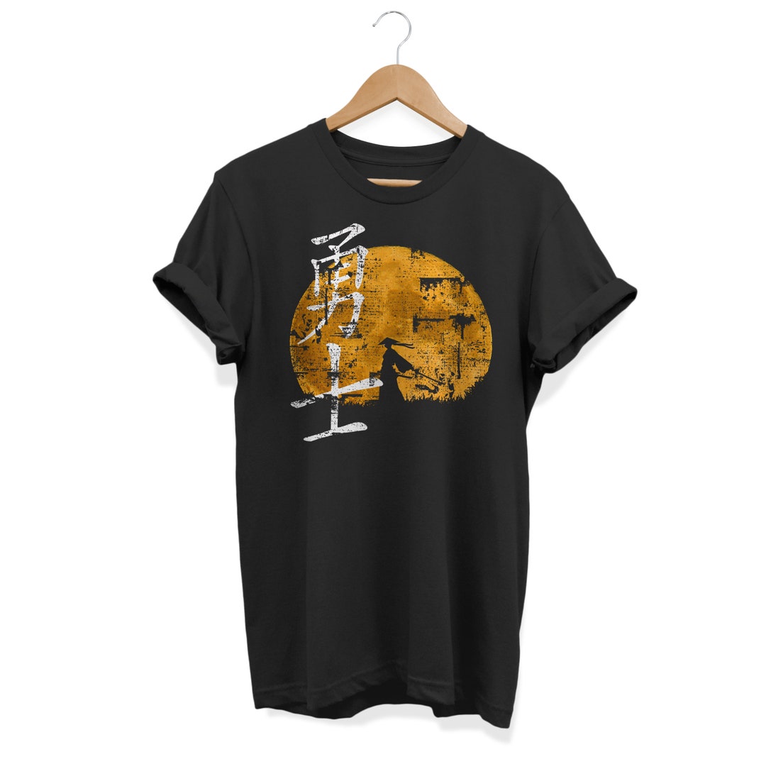 SAMAURAI SYMBOL TSHIRT japanese Art Teechinese Style T Shirtasian Kanji ...
