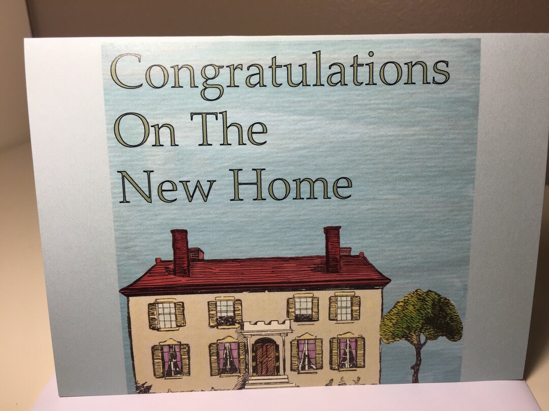 Congratulations - New Home - Etsy