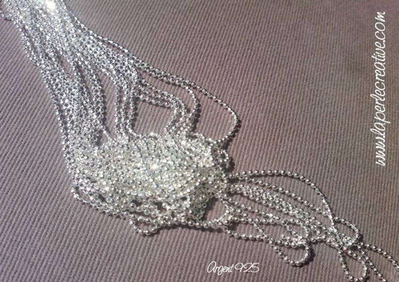 Chaine Argent 925 femme effet diamant - Etsy France