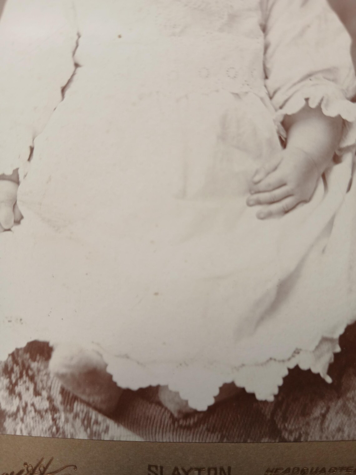 Vintage Sepia Baby Baptism Photo: Cabinet Card - Etsy