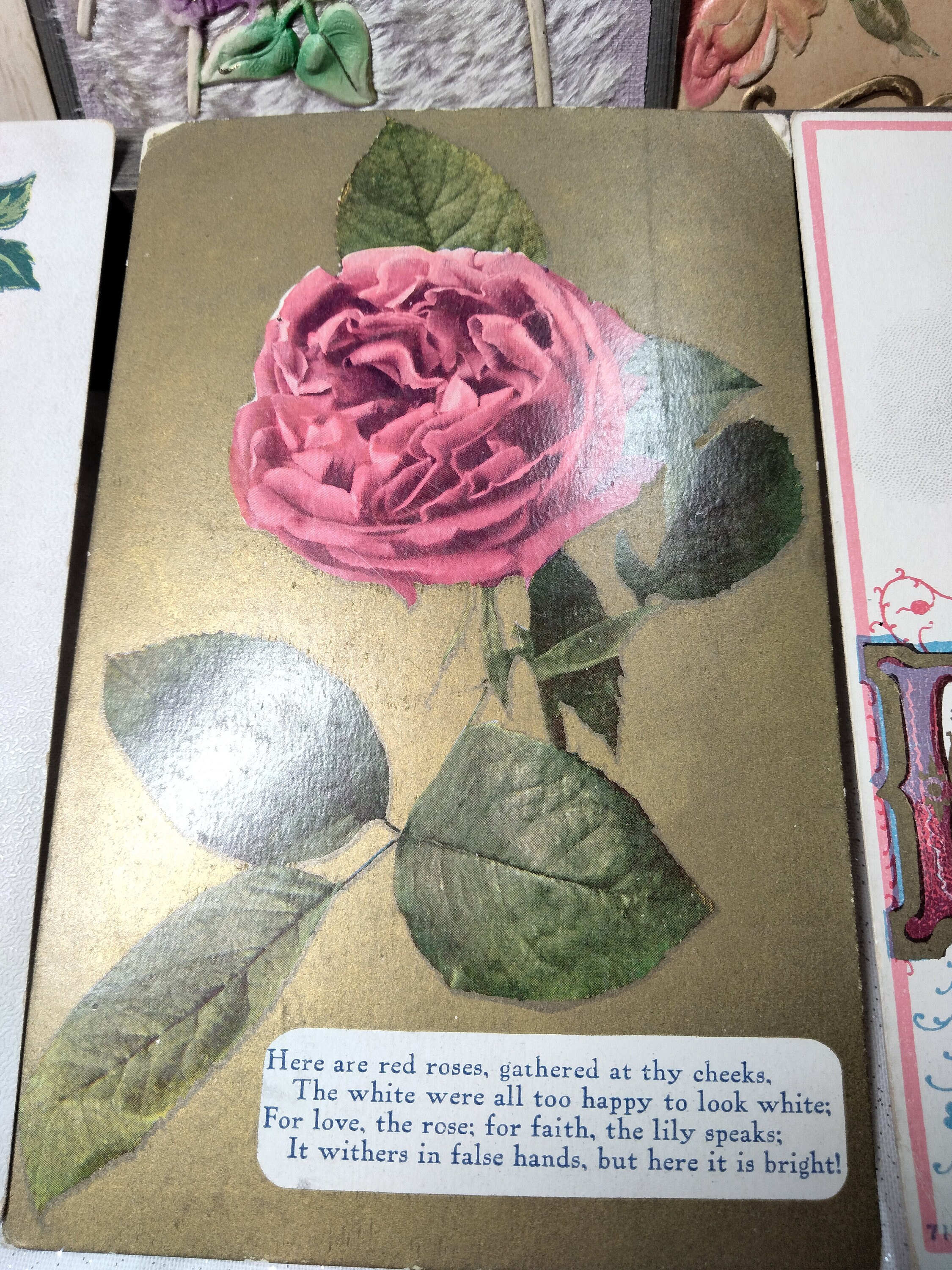 Vintage Rose Postcards, Happy Birthday Postcards, Old Postcards ...
