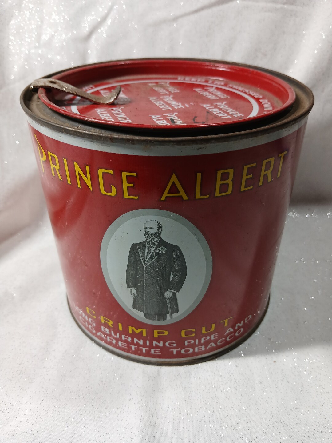 Vintage Prince Albert Tobacco Tin, Vintage Tin, Pipe and Tobacco Tin ...