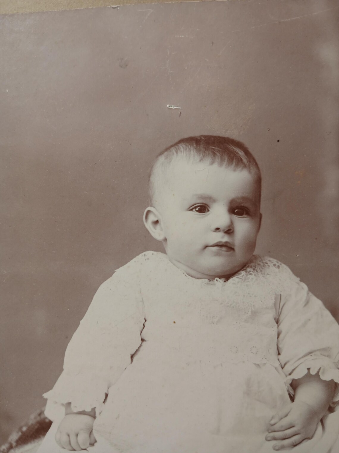 Vintage Sepia Baby Baptism Photo: Cabinet Card - Etsy