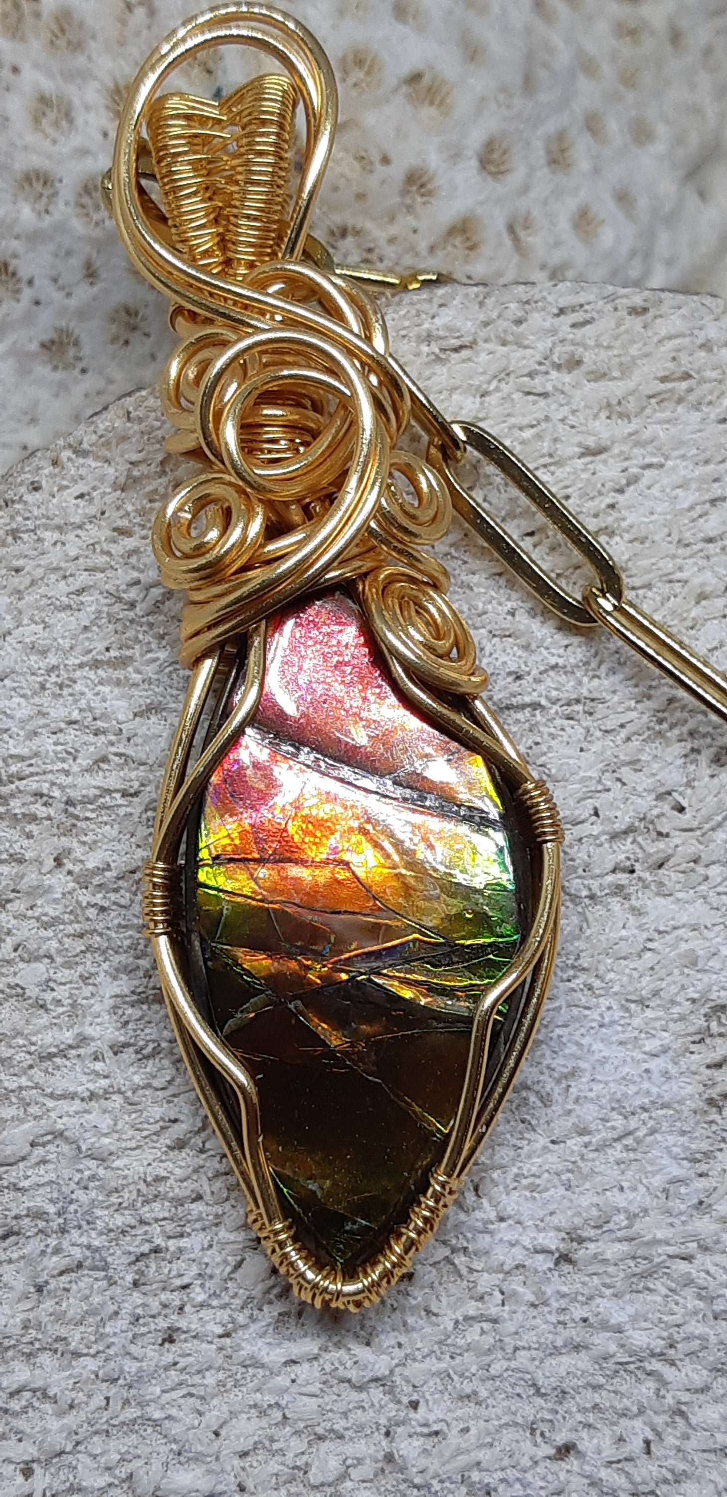 Fantastic Natural Alberta Ammolite From Canada. Sustanial Size Almost ...