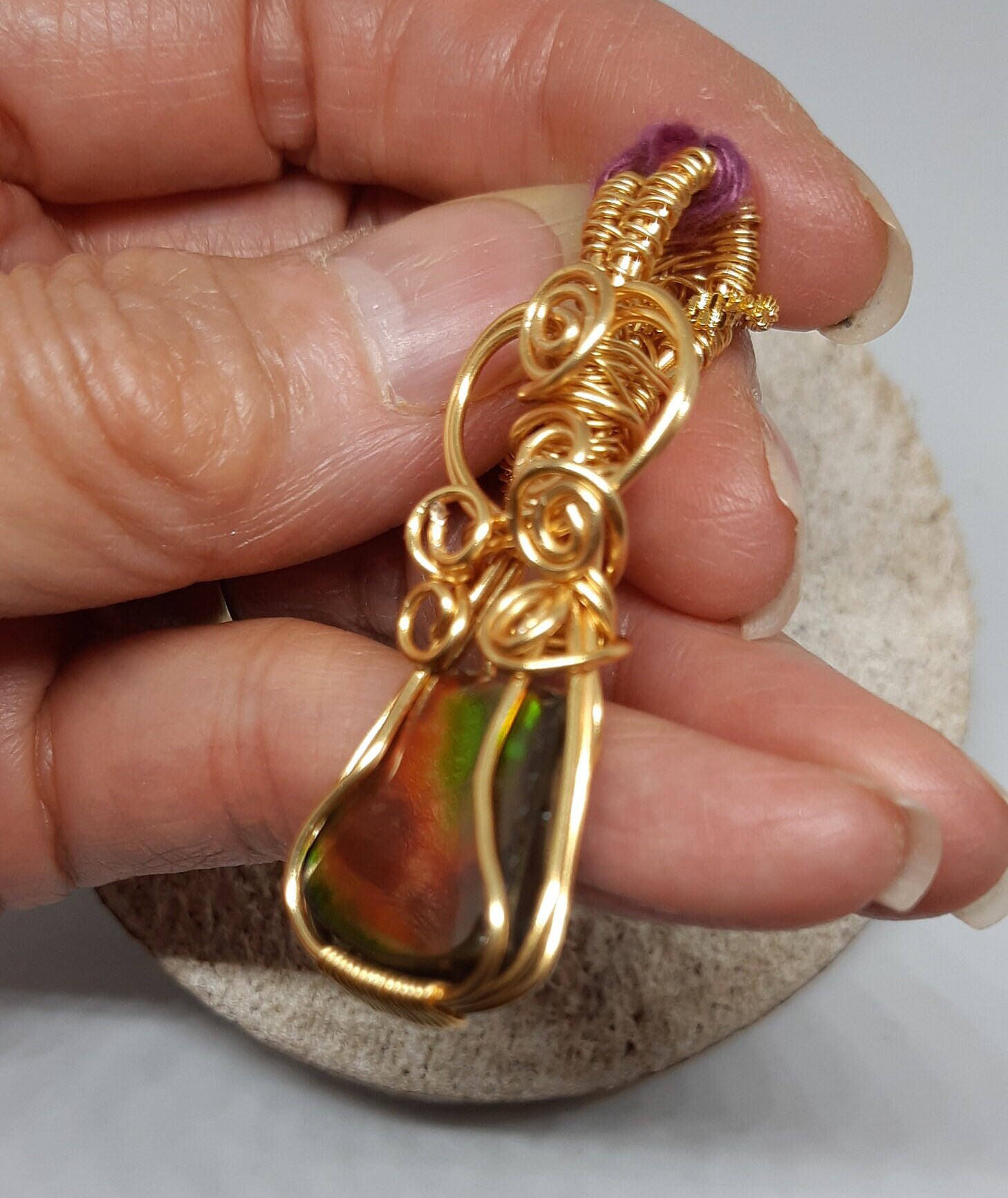 Proudly Present This Canadian Gem Stone From Alberta With Vibriant ...