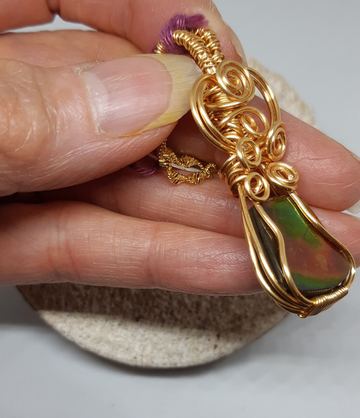 Proudly Present This Canadian Gem Stone From Alberta With Vibriant ...