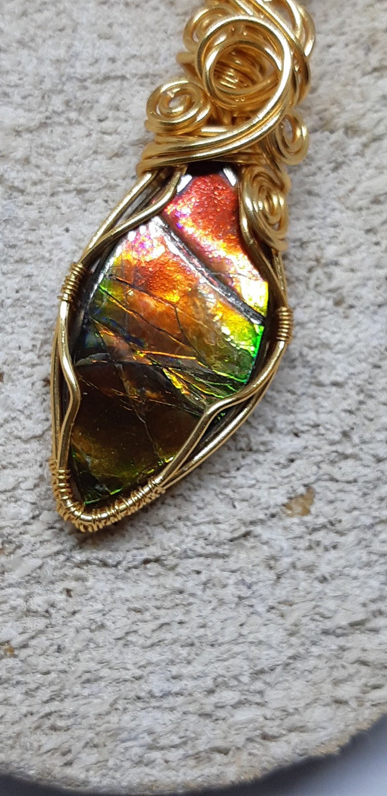 Fantastic Natural Alberta Ammolite From Canada. Sustanial Size Almost ...