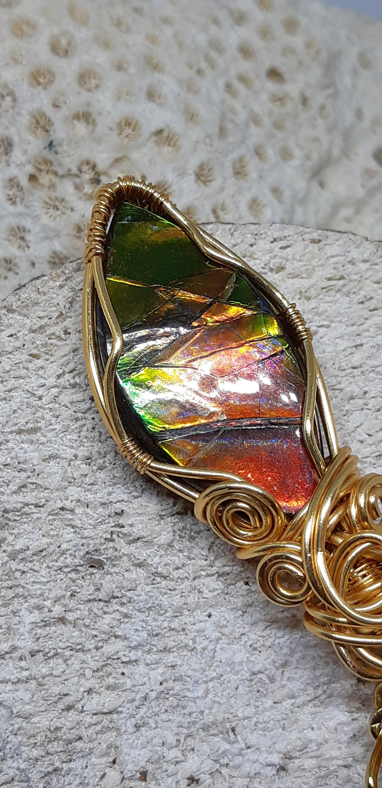Fantastic Natural Alberta Ammolite From Canada. Sustanial Size Almost ...