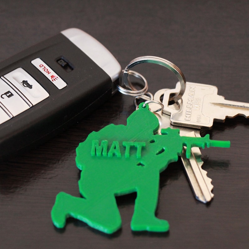 Army Keychain - Etsy