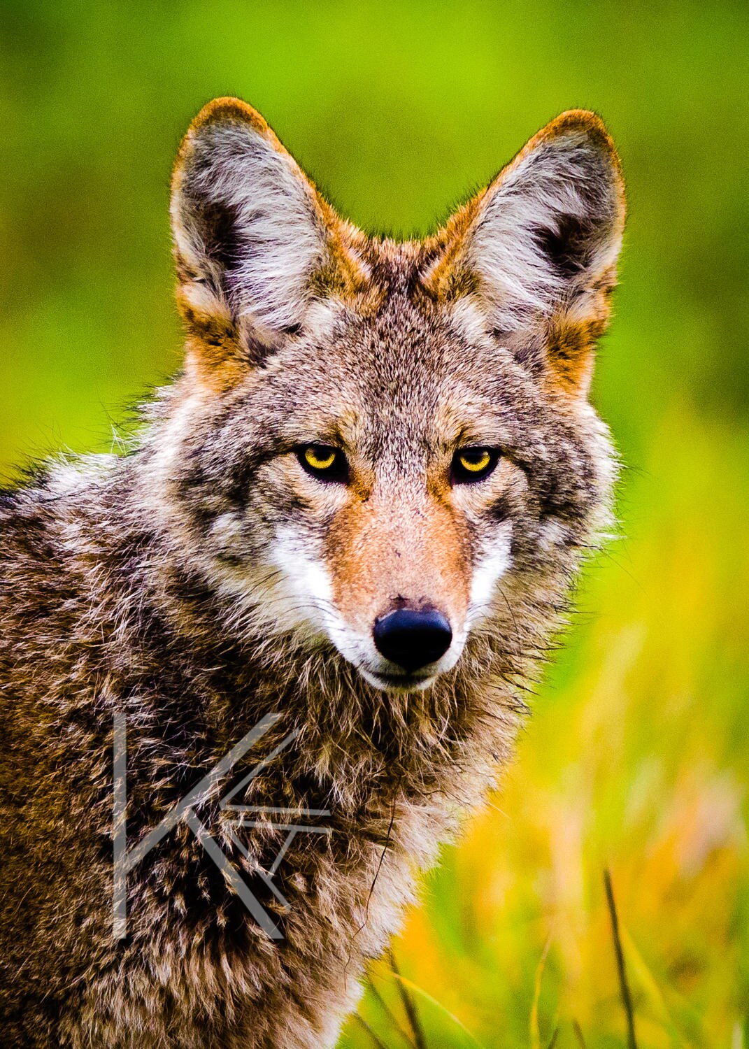 Coyote color photograph fine art wall art print wall | Etsy