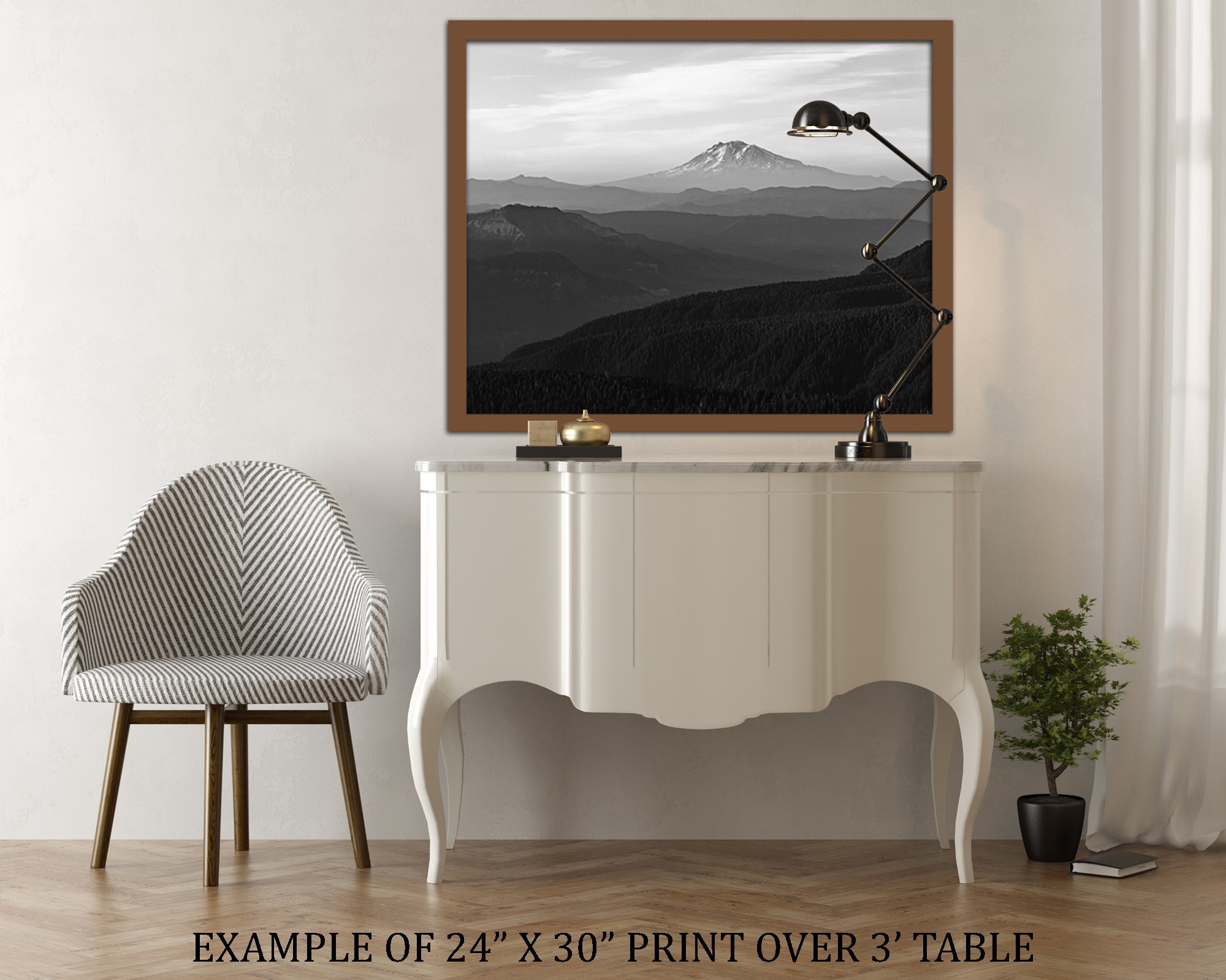 Mount Adams | Black & White Photograph, Fine Art, Wall Art Print, Wall ...