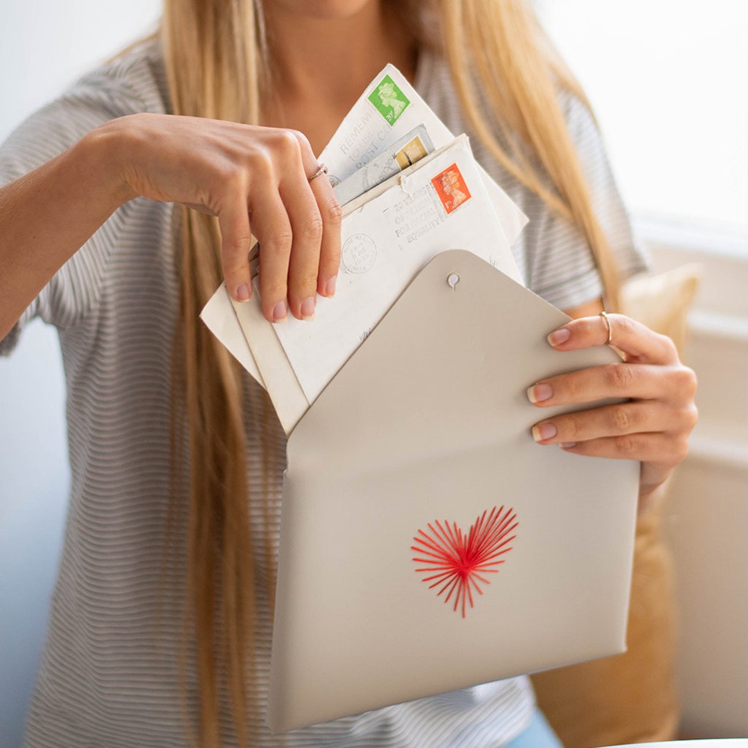 Stitch Heart Strings Envelope Pouch- DIY With Needle & Thread - Etsy
