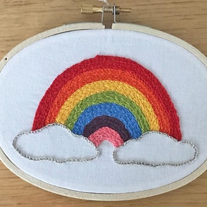 Rainbow Threads Bundle of 7 Colour Embroidery Skeins and 2 Needles - Etsy