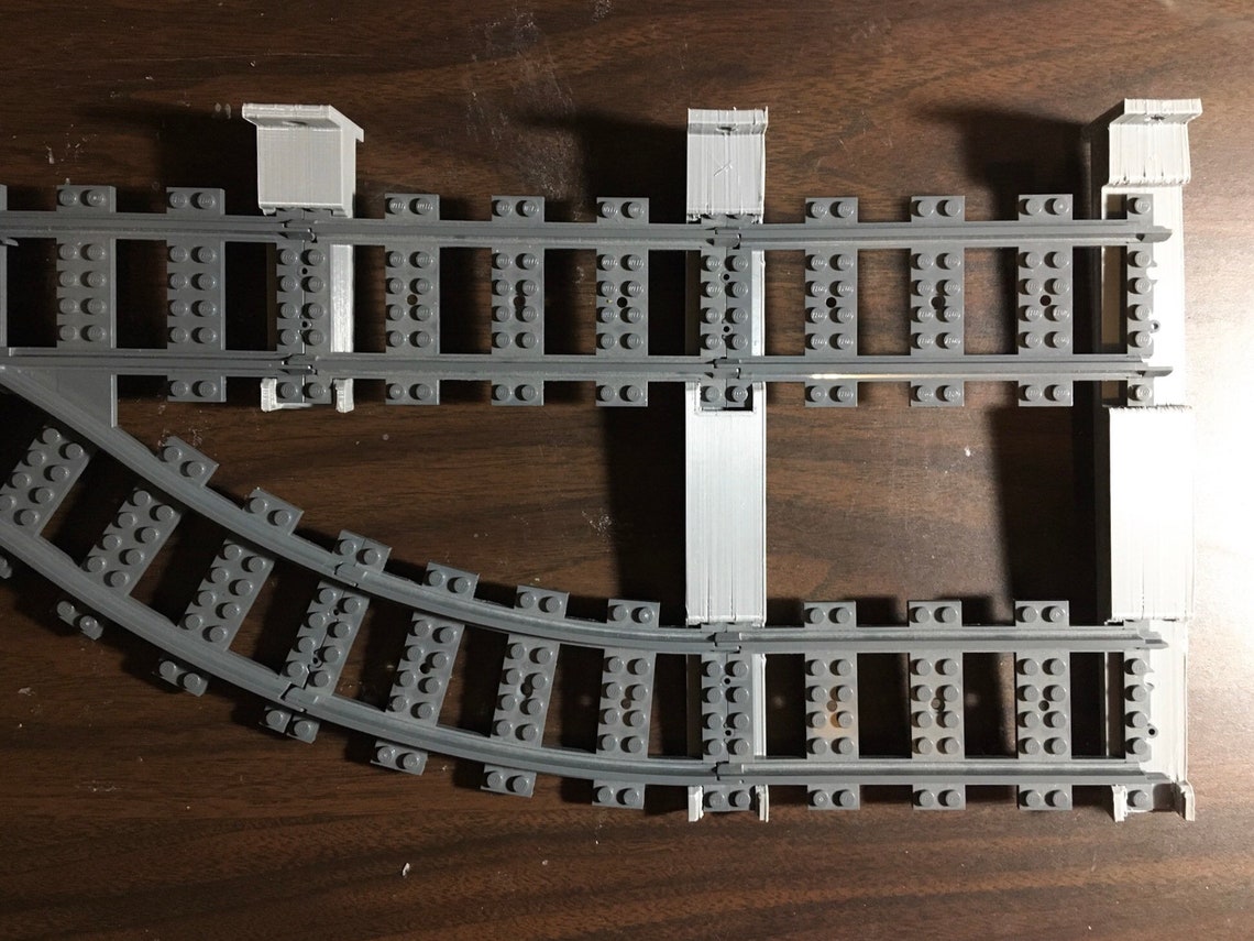 Turnout Parallel Track Brackets for LEGO Train Track | Etsy