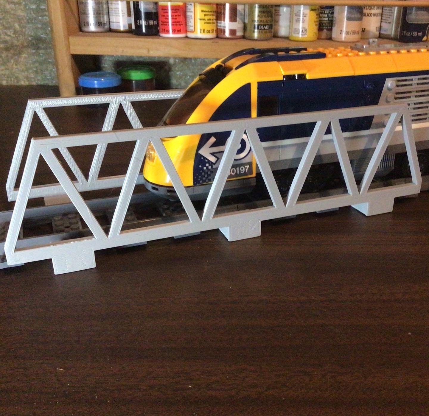 Lego Truss Bridge LEGO City Train Bridge With Ramps Von HuKru
