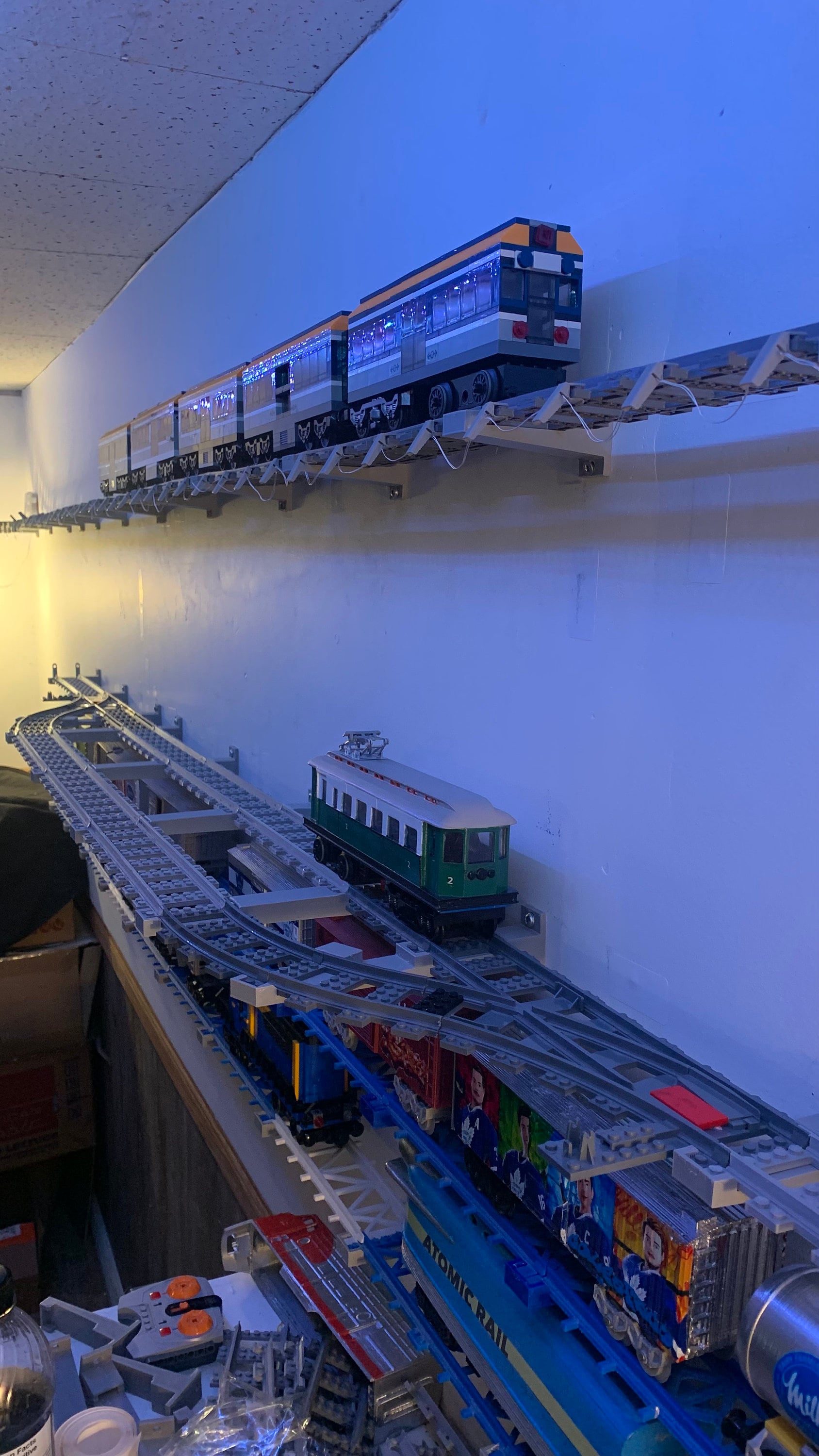 Train Bracket Shelf Layout for Lego Trains - Etsy