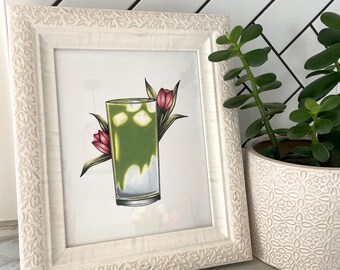 Matcha Art Print - Etsy