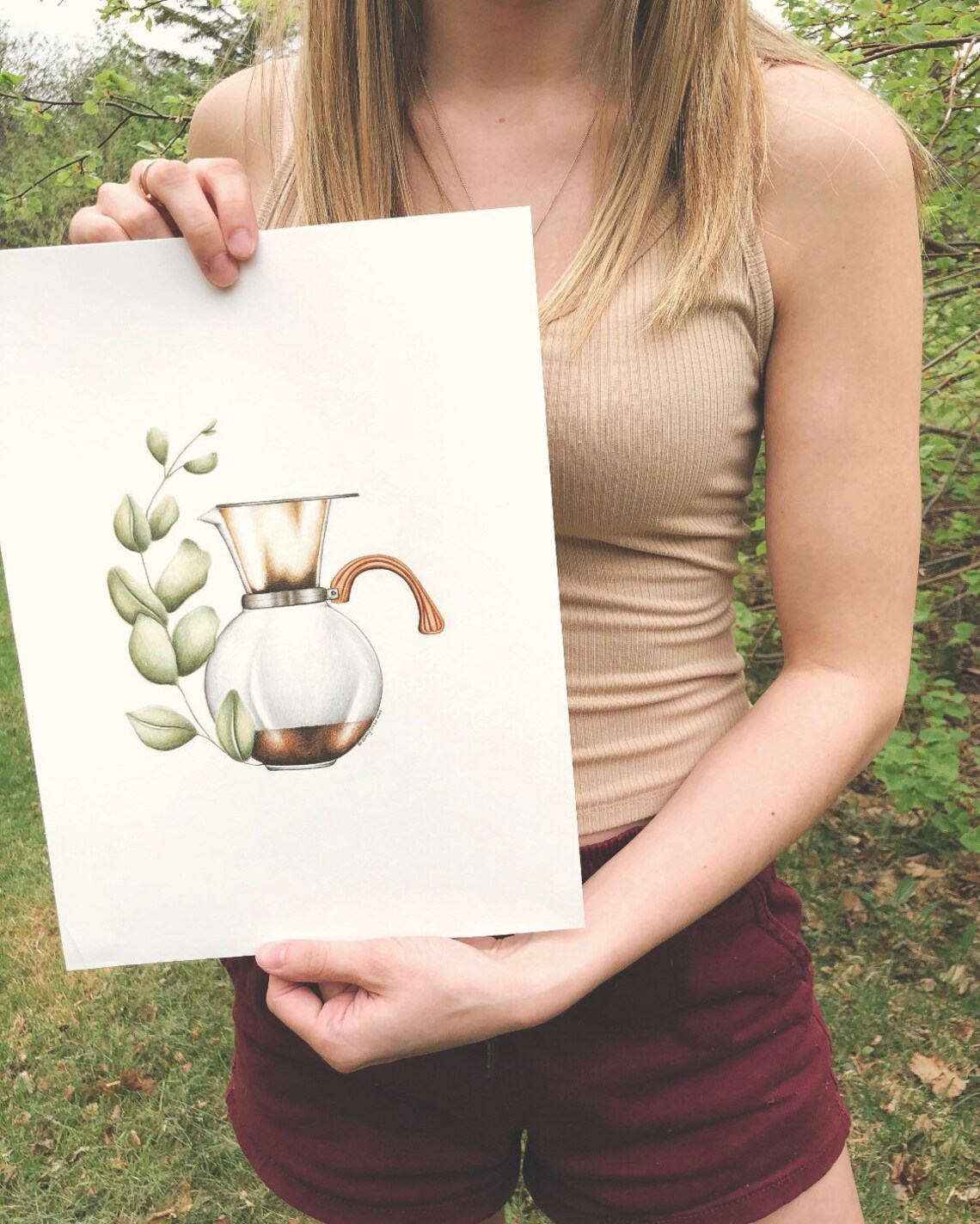 Coffee Art Coffee Art Print Plant Art Print Plant Art - Etsy Canada