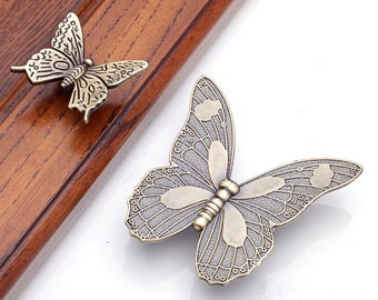 Butterfly Knobs Pulls Dresser Knobs Pulls Drawer Kitchen - Etsy