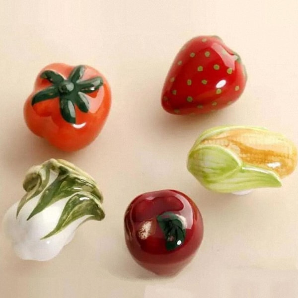 Heart Shaped Ceramic Knobs Cute Candy Color Heart Cabinet Knob Handles Pulls Nursery Dresser ...