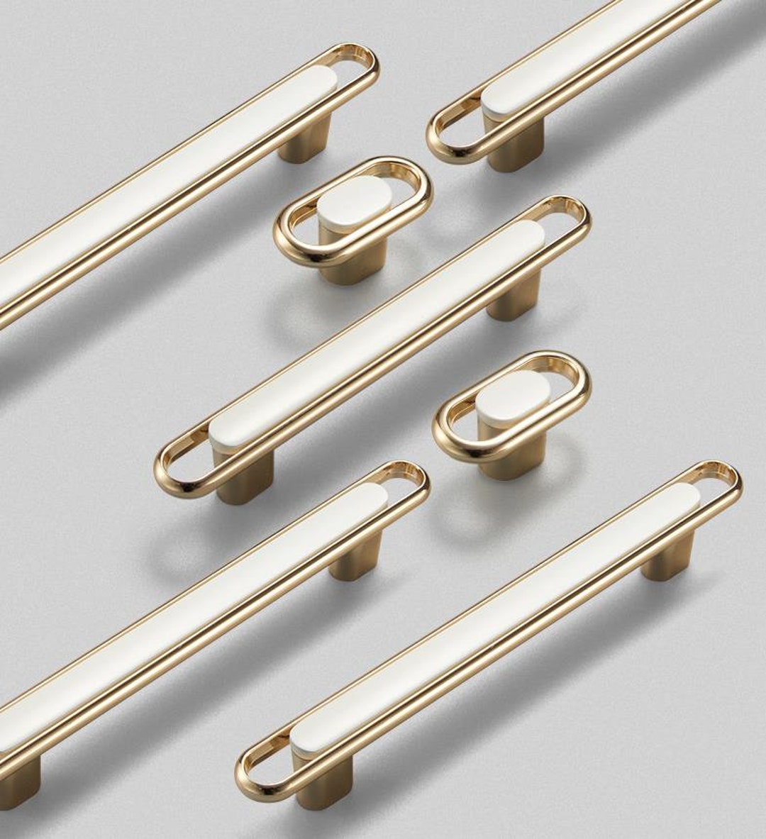 Luxury Modern Pulls Handles Knobs Drawer Pulls Handles Cabinet Knobs Pulls Wardrobe Dresser ...