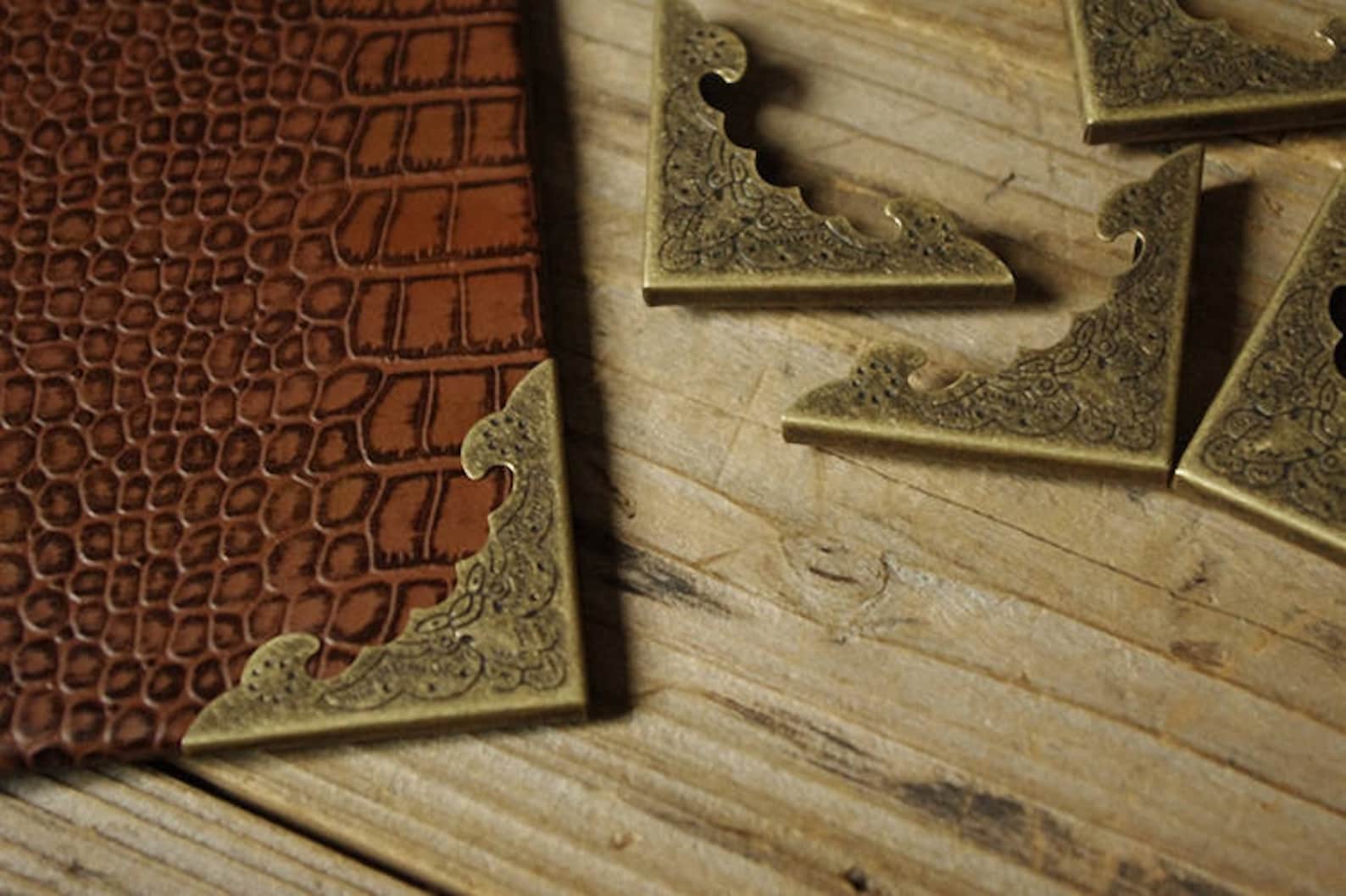 4pcs Bronze Metal Bookbinding Book Protect Corners Book - Etsy