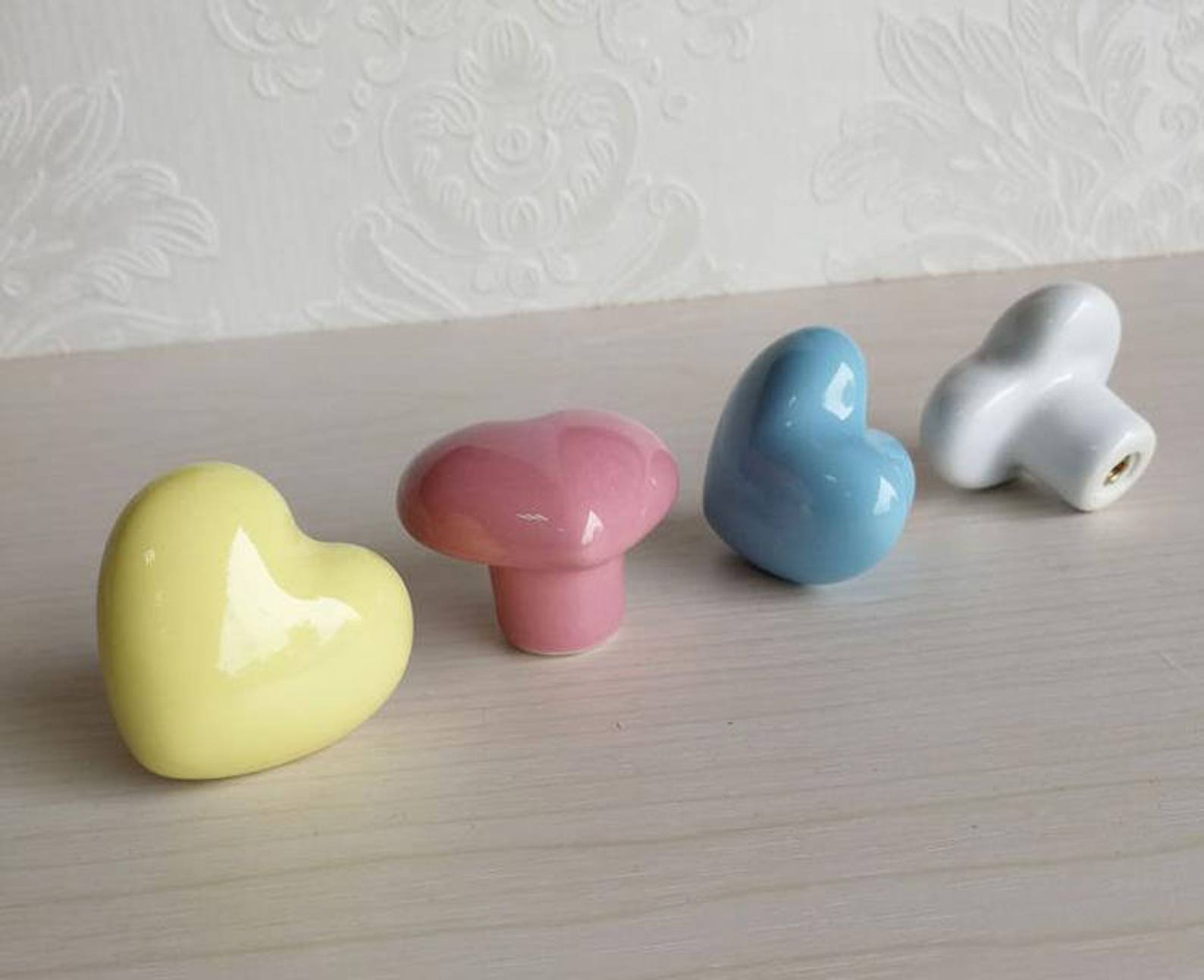 3 Heart Knobs Dresser Knob Pulls Drawer Knobs Pull | Etsy