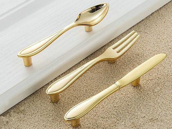 3'' Knife Fork Spoon Handles Kitchen Cabinet Door - Etsy